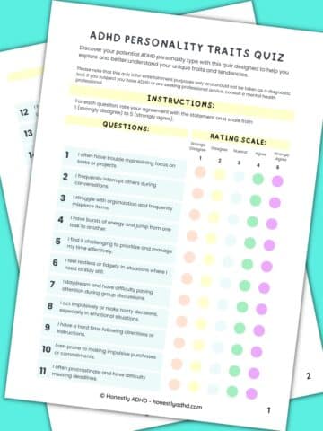 Exploring ADHD Personality Types (Free printable ADHD Quiz) - Honestly ADHD