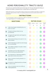 Exploring ADHD Personality Types (Free printable ADHD Quiz) - Honestly ADHD