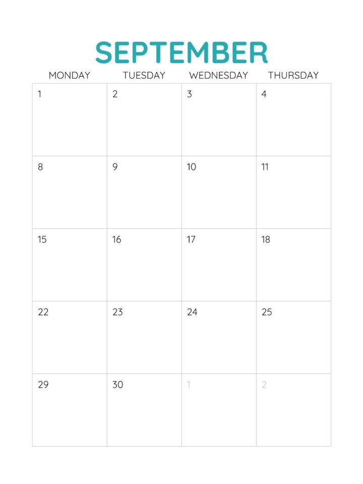 Free Large Print Calendar Pages (Printable & ADHD-Friendly!) - Honestly ...
